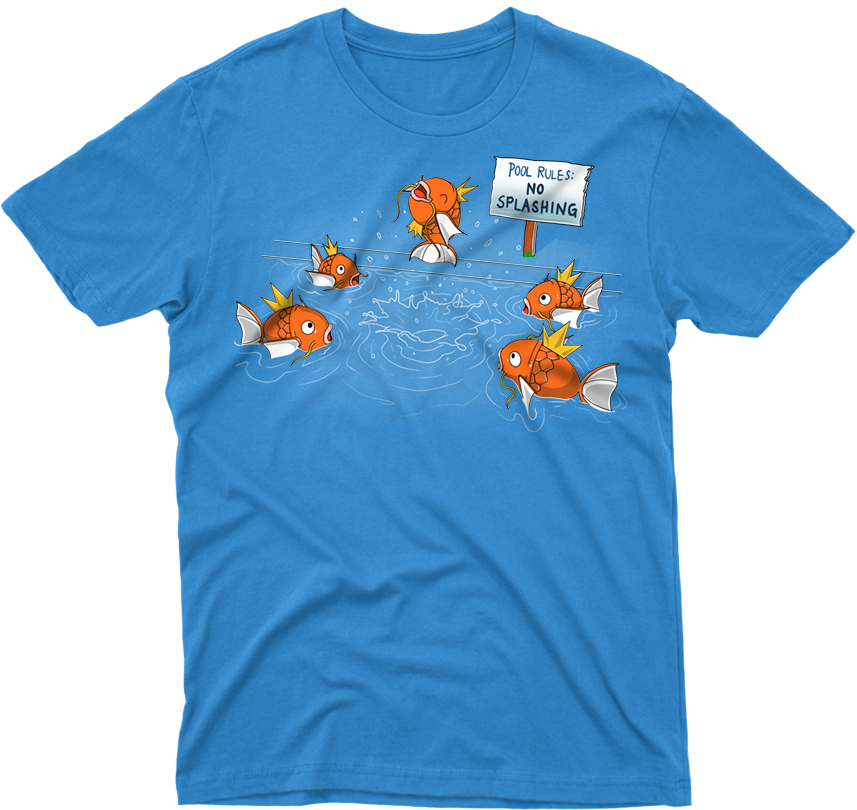 Magikarp Pool Rules No Splashing Version 2 Shirt Threadfox magikarp-pool-rules-no-splashing-version-2-shirt-threadfox